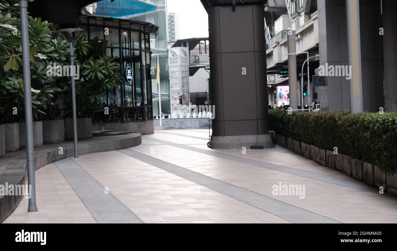 Terminal 21 Exterior Sukhumvit Road Ground next to BTS Asoke Skytrain ...