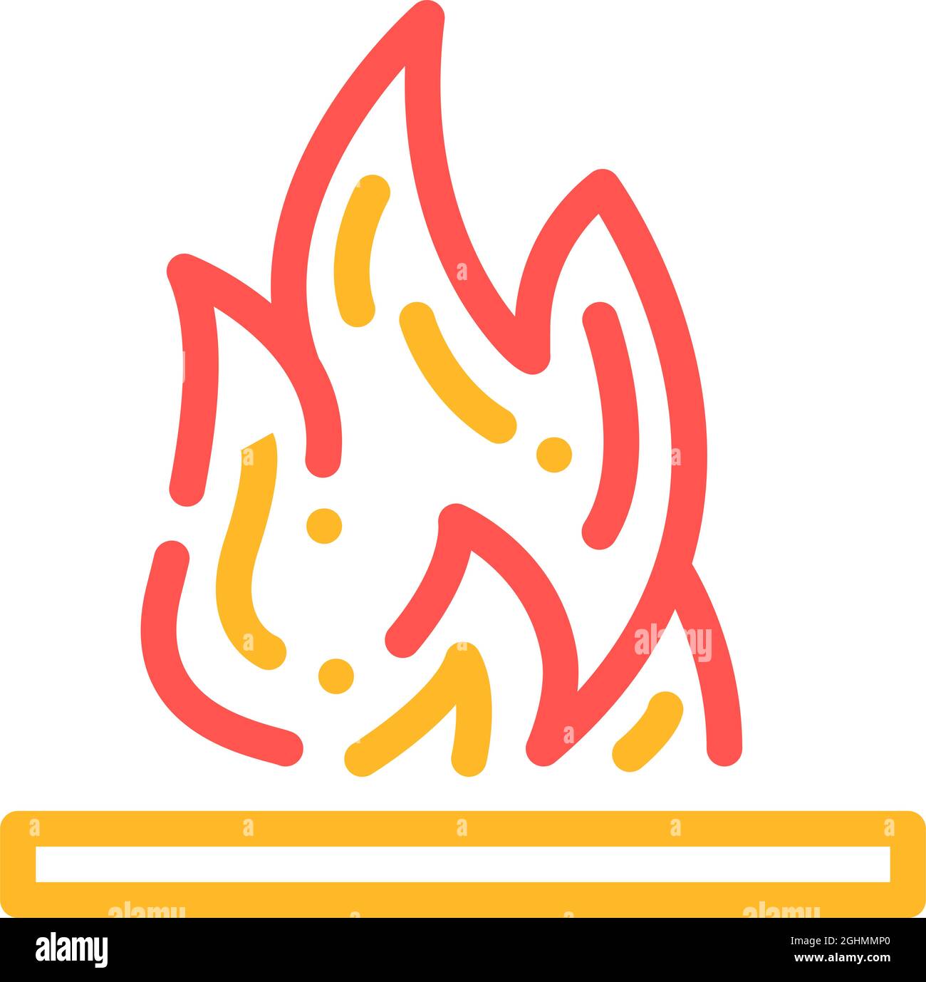 flammable container color icon vector illustration Stock Vector Image ...
