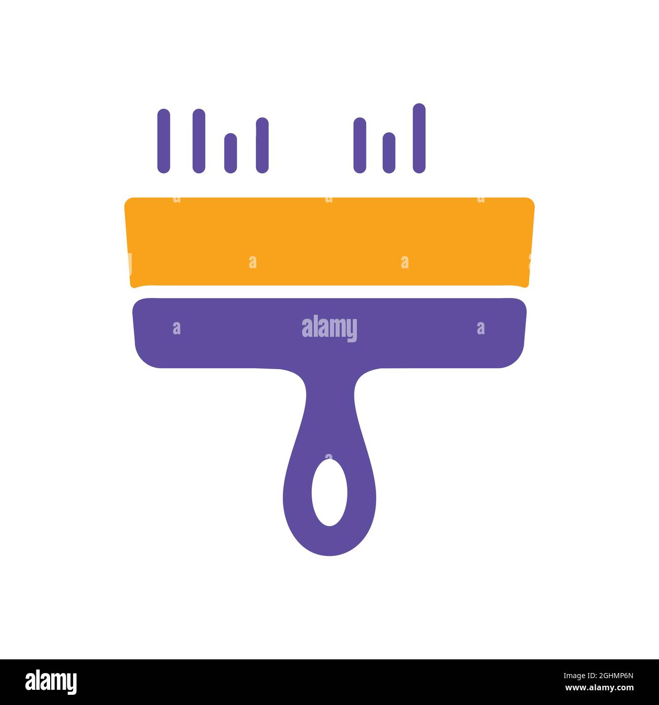Putty knife tool vector glyph icon. Construction, repair and building ...