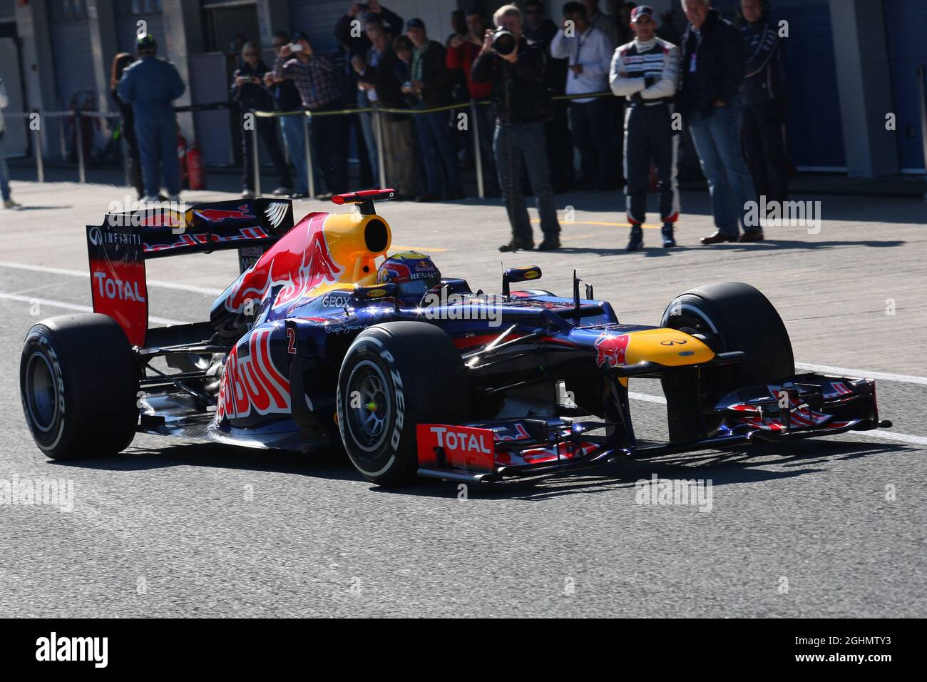 07.02.2012 Jerez, Spain, Mark Webber (AUS), Red Bull Racing in the new ...