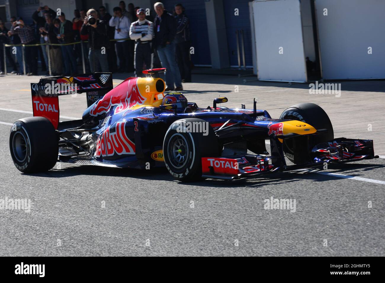 07.02.2012 Jerez, Spain, Mark Webber (AUS), Red Bull Racing in the new ...
