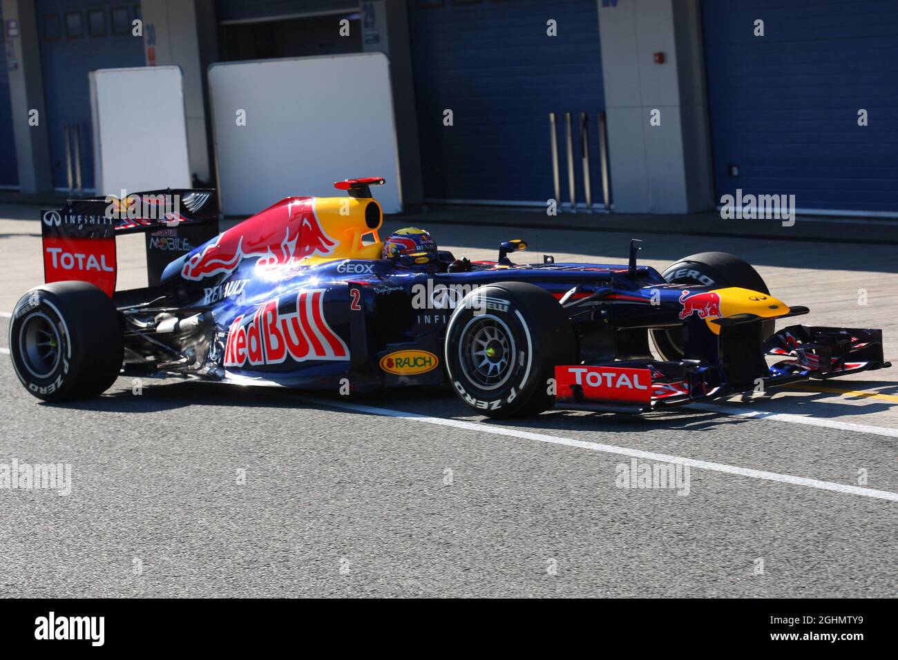 07.02.2012 Jerez, Spain, Mark Webber (AUS), Red Bull Racing in the new ...