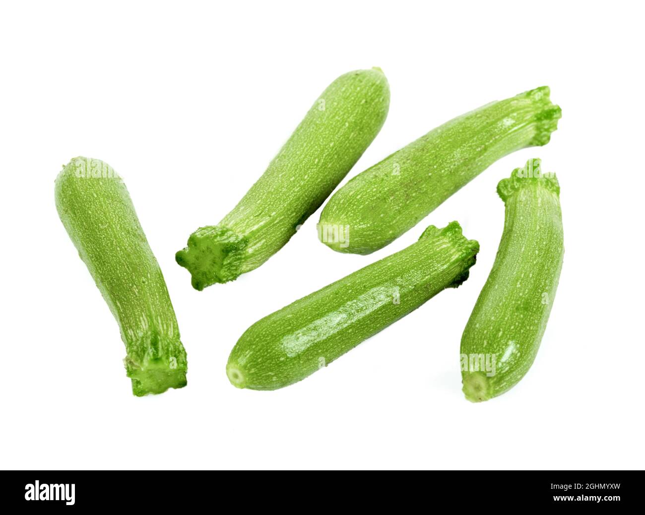 Fresh harvest baby zucchini or courgette from the organic garden on ...