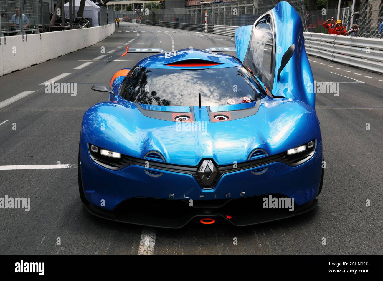 The Renault Alpine A110-50 Concept car is unveiled. 25.05.2012. Formula ...