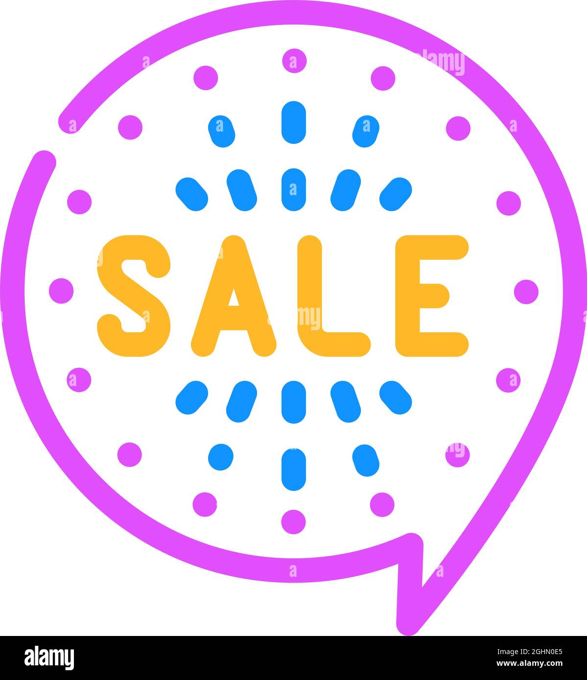 quote sale color icon vector illustration Stock Vector Image & Art - Alamy