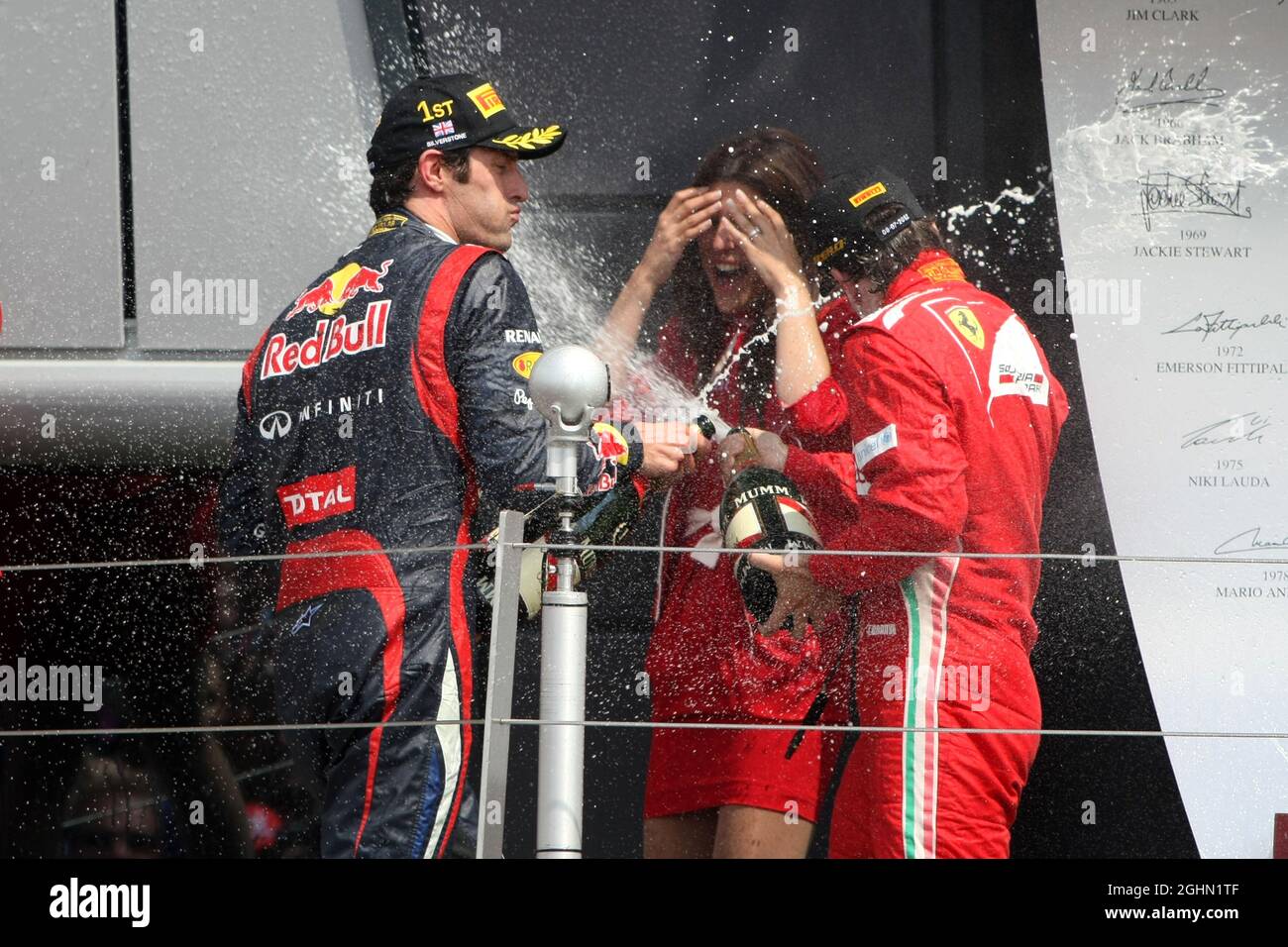 Mark Webber (AUS), Red Bull Racing and Fernando Alonso (ESP), Scuderia ...