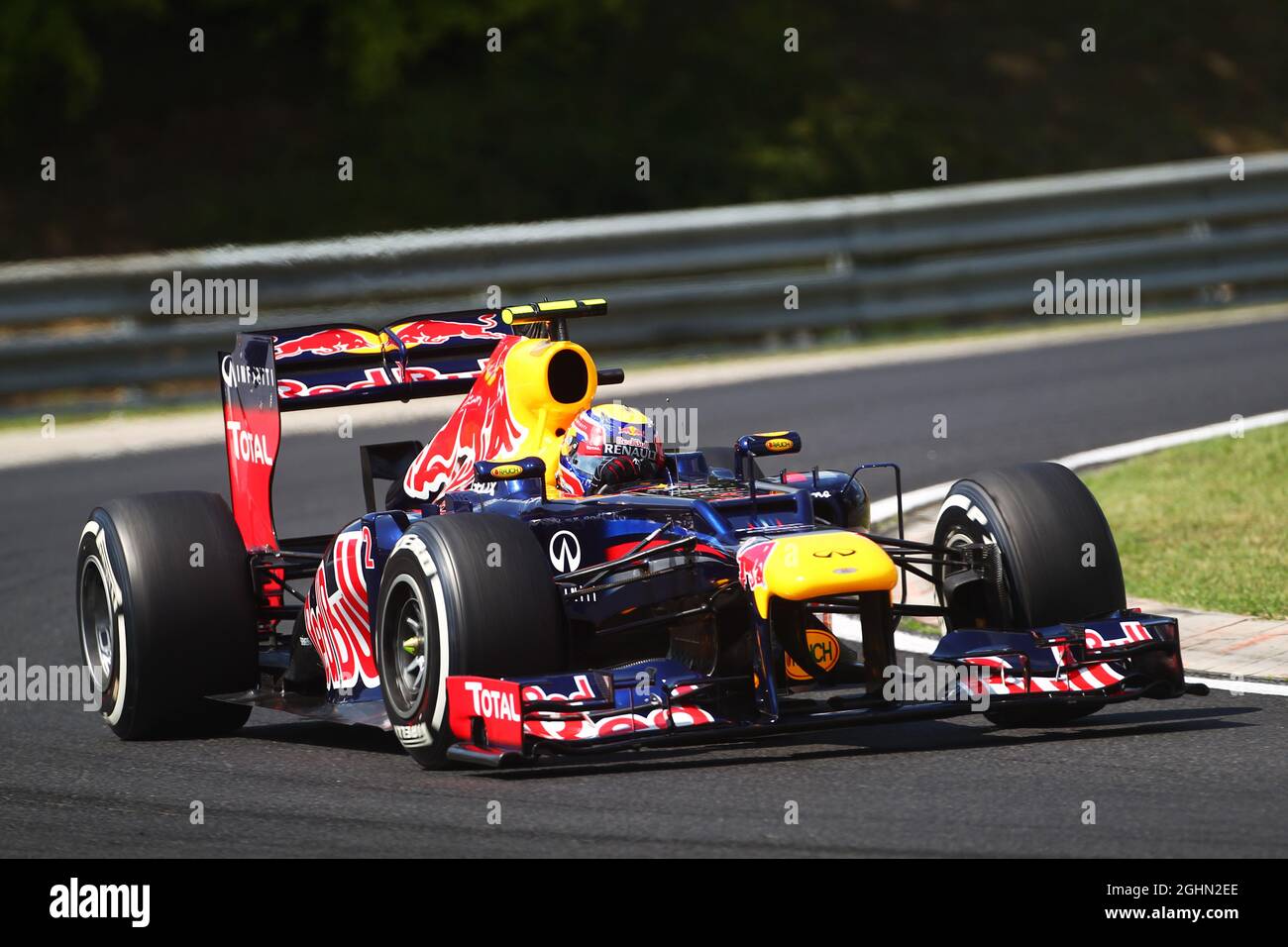 Mark webber the hungarian formula 1 grand prix budapest hi-res stock ...