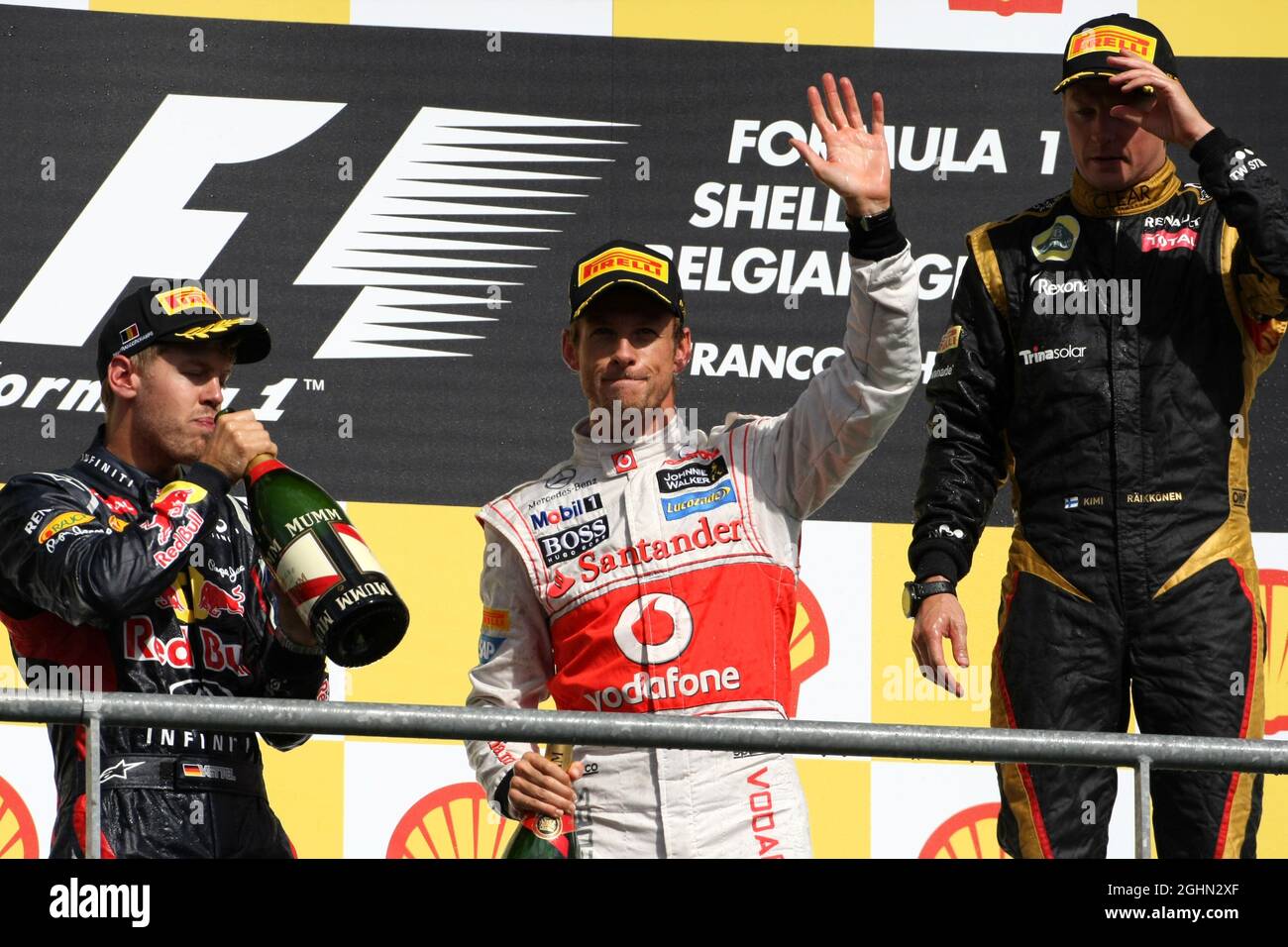 Sebastian Vettel (GER), Red Bull Racing, Jenson Button (GBR), McLaren ...