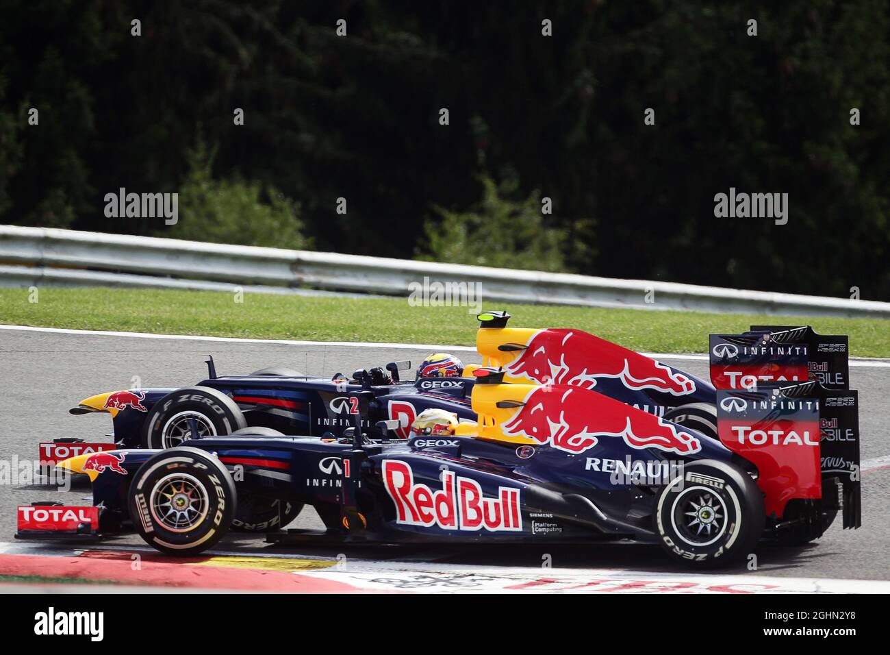 Red bull racing rb8 team mate sebastian vettel hi-res stock photography ...