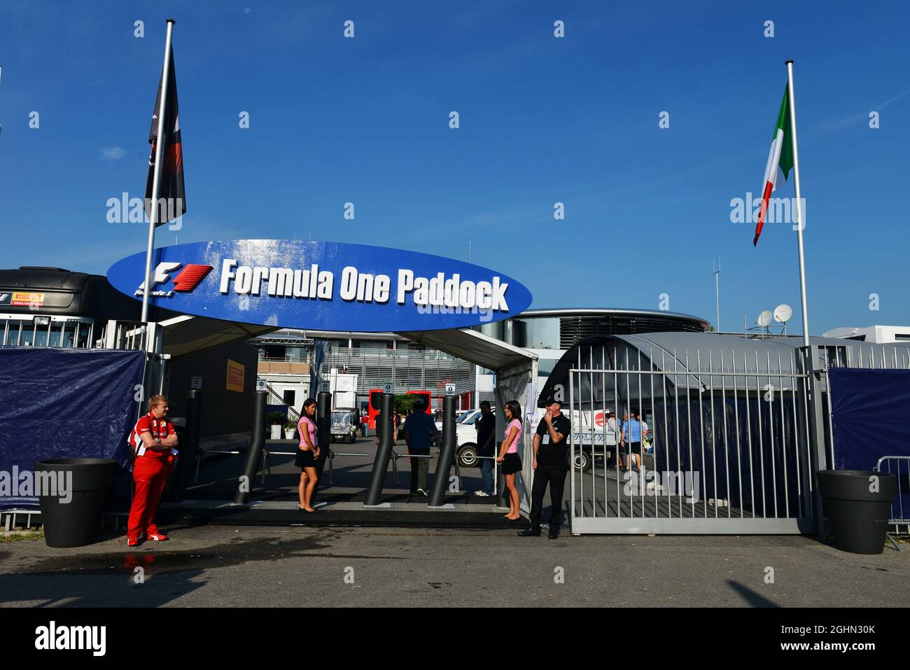 The entrance to the F1 paddock. 06.09.2012. Formula 1 World ...