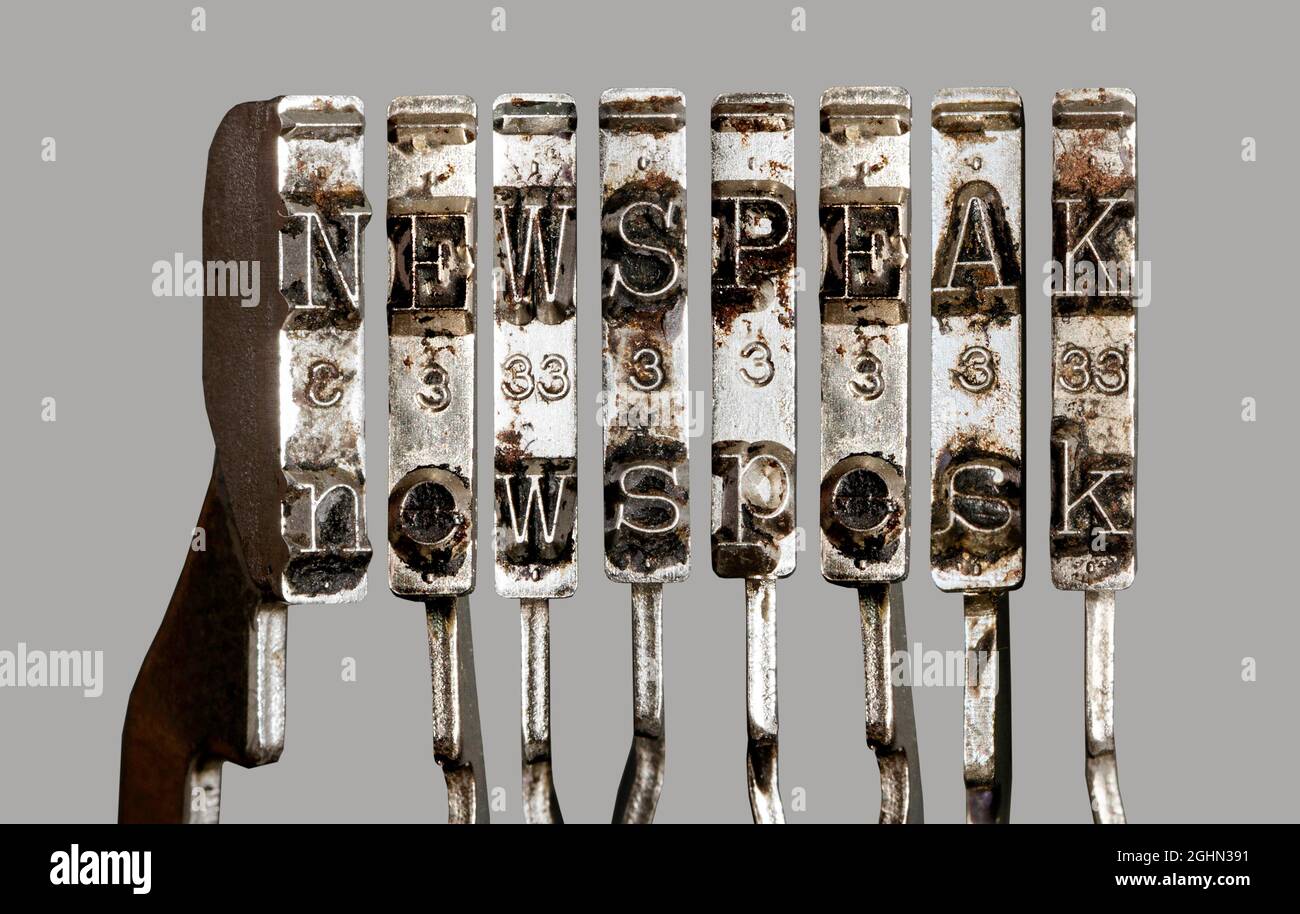 Newspeak text hi-res stock photography and images - Alamy