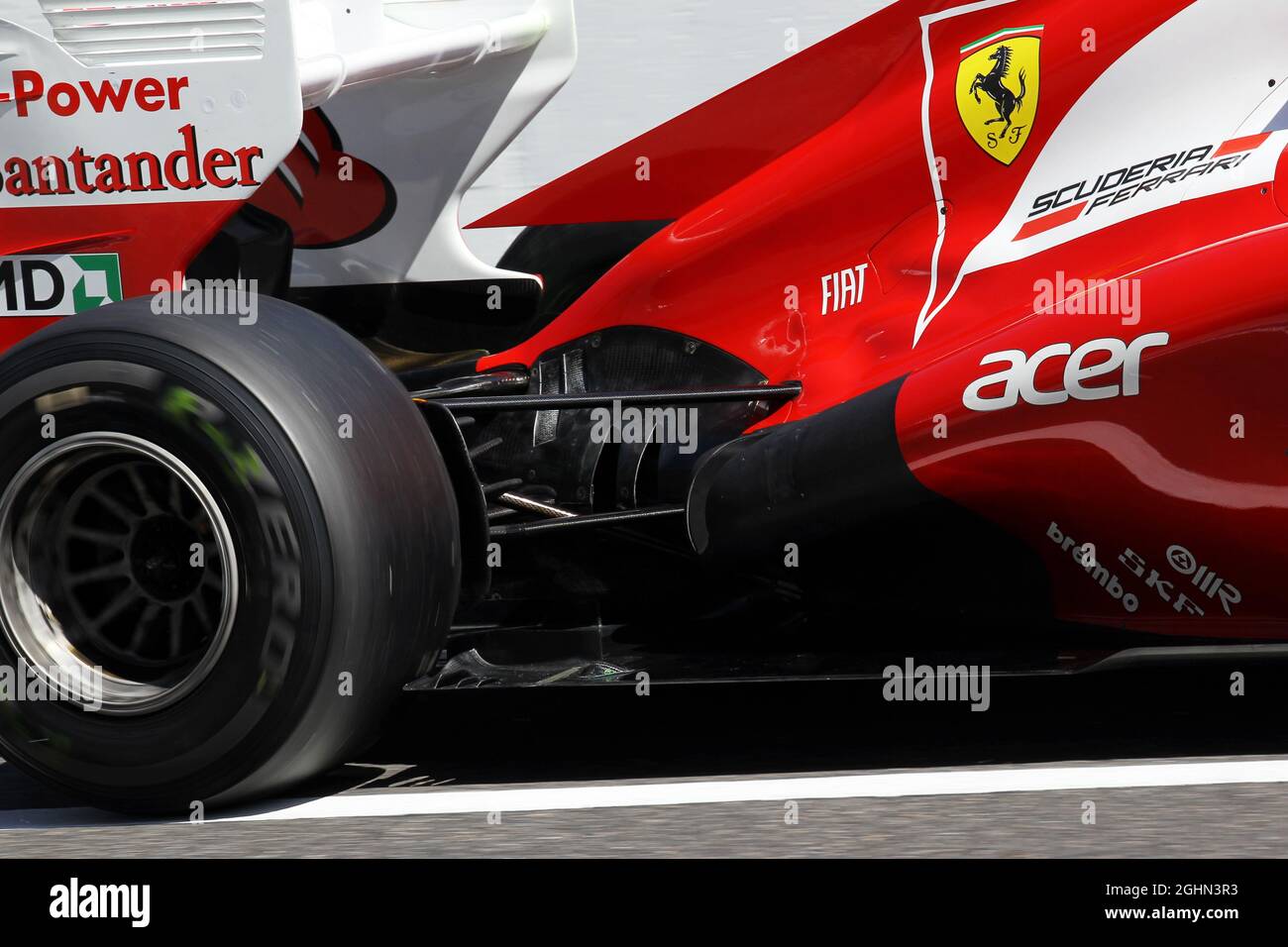 Ferrari F2012 engine cover and rear suspension detail. 05.10.2012 ...