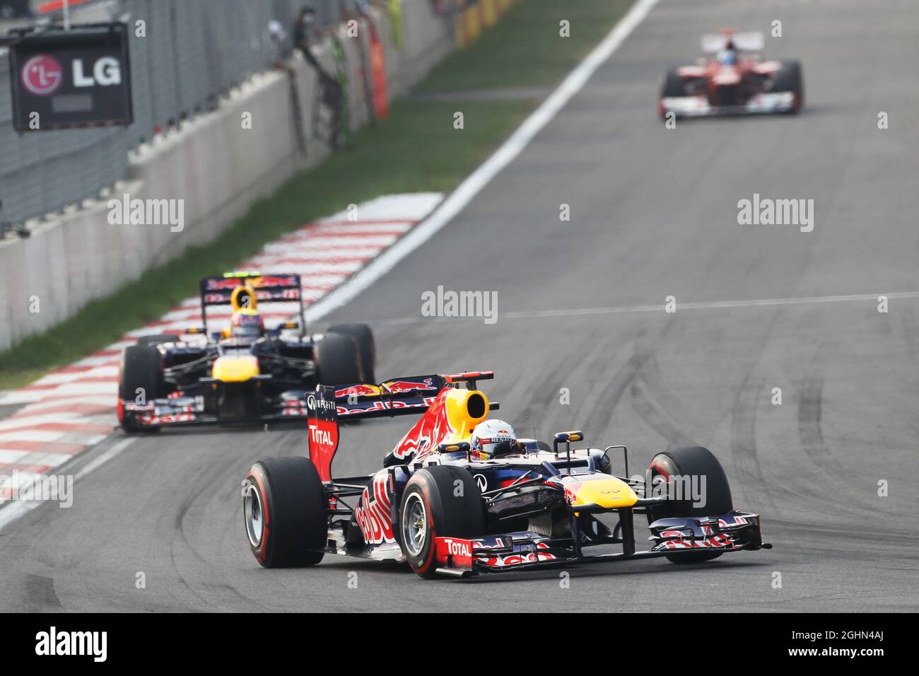Red bull racing rb8 team mate sebastian vettel hi-res stock photography ...