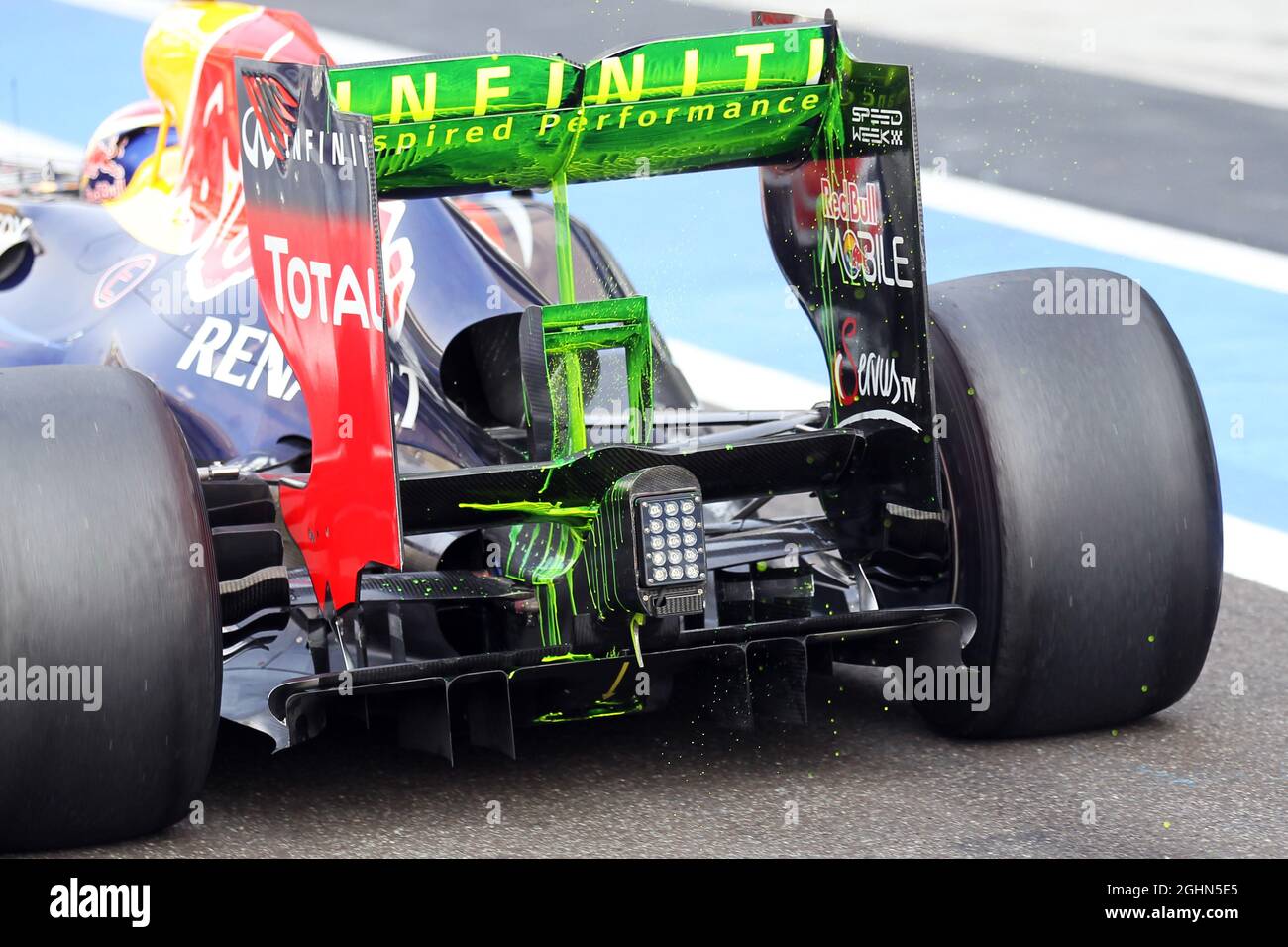 Red bull racing rb8 rear wing detail hi-res stock photography and ...