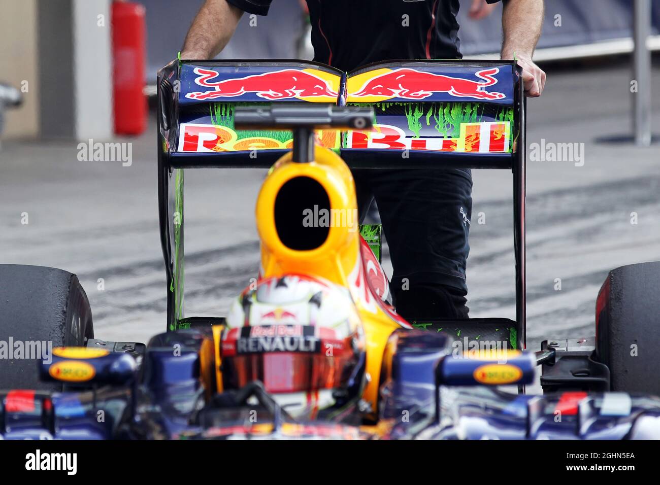 Red bull racing rb8 rear wing detail hi-res stock photography and ...