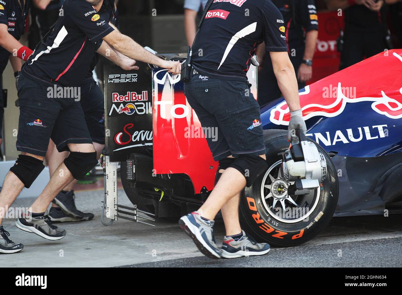 Red bull racing rb8 rear wing detail hi-res stock photography and ...
