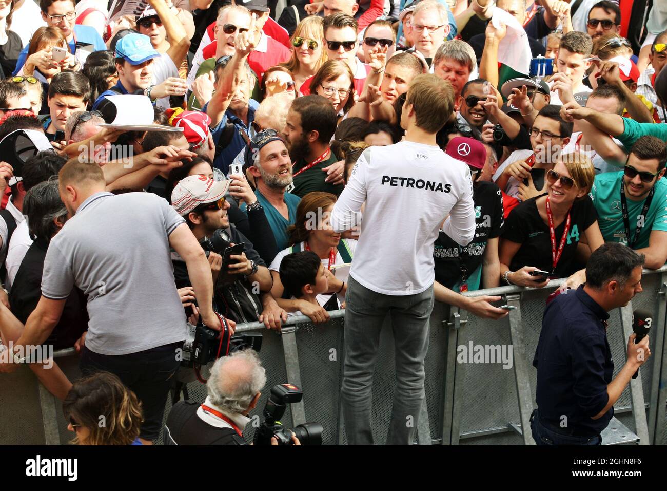 Mercedes amg f1 fans banner hi-res stock photography and images - Alamy