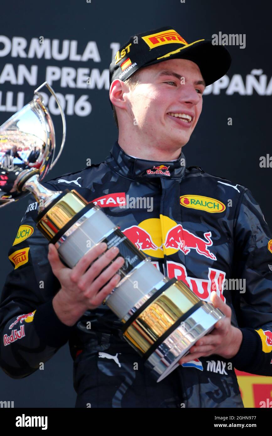 Race winner Max Verstappen (NLD) Red Bull Racing celebrates on the ...