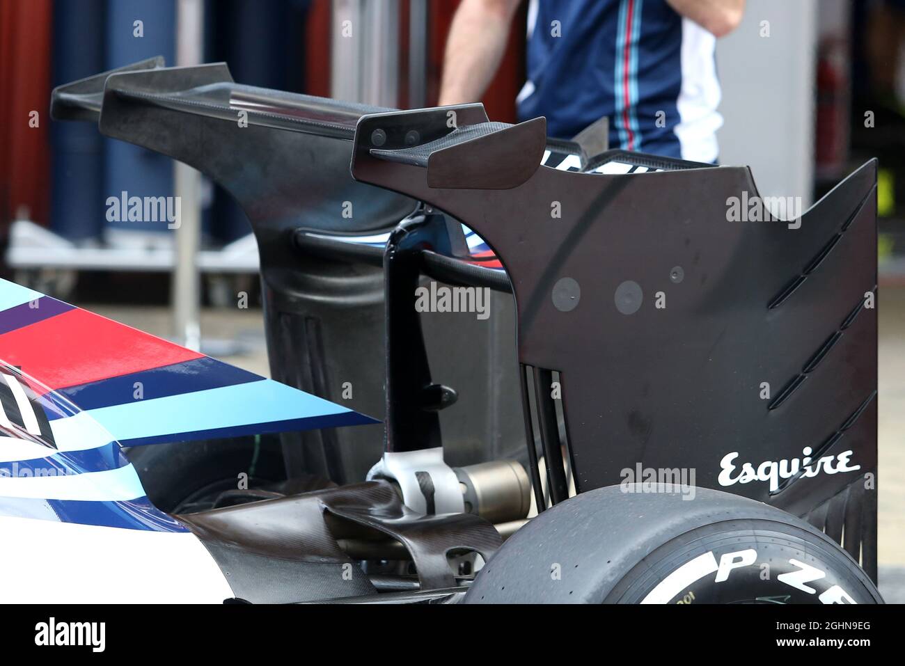 The Williams FW38 with a new rear wing. 17.05.2016. Formula One In ...