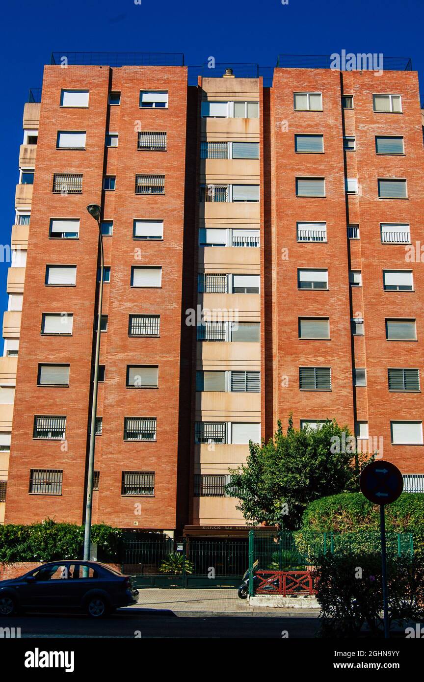 Seville Spain September 04, 2021 Building located in the city of ...