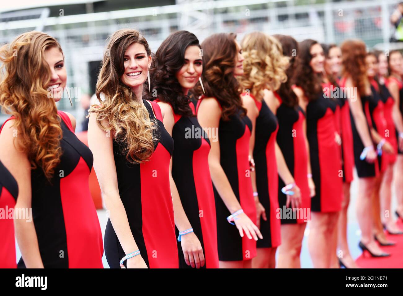 Grid girls on the drivers parade. 12.06.2016. Formula 1 World ...