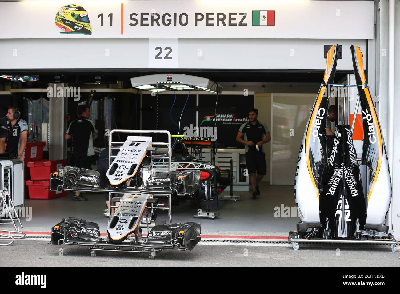 Sahara force india f1 vjm09 of sergio perez hi-res stock photography ...