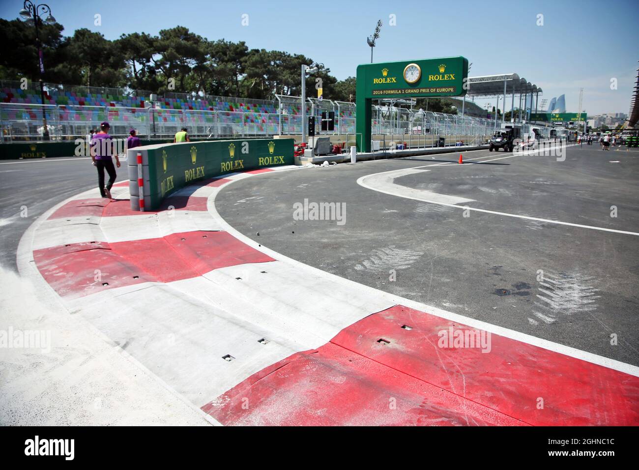 The pit lane exit. 16.06.2016. Formula 1 World Championship, Rd 8 ...