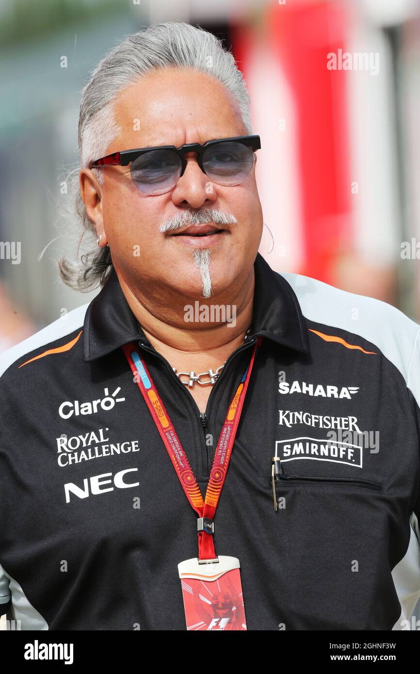 Dr. Vijay Mallya (IND) Sahara Force India F1 Team Owner. 08.07.2016 ...