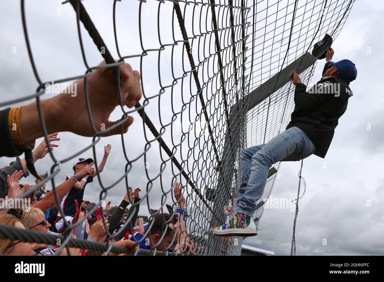 Mercedes amg f1 fans on drivers parade hi-res stock photography and ...