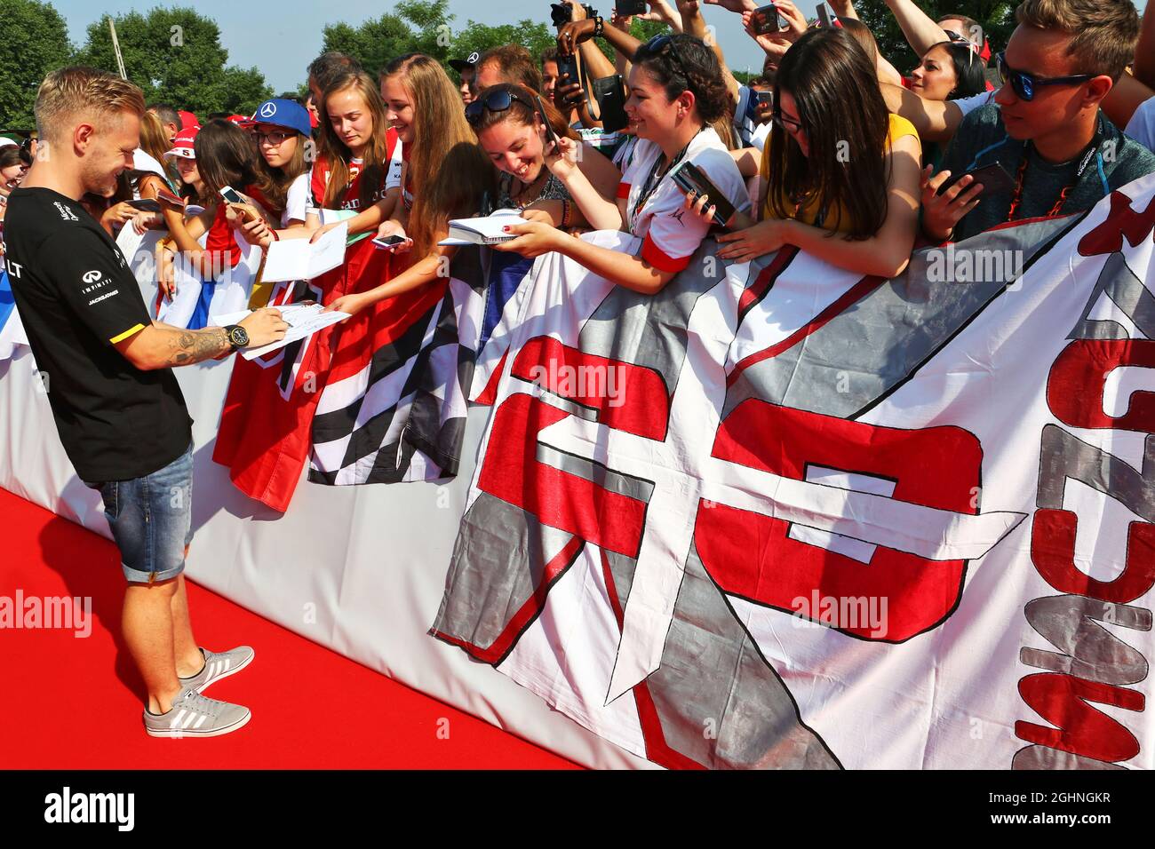 Renault sport f1 team fans banner hi-res stock photography and images ...