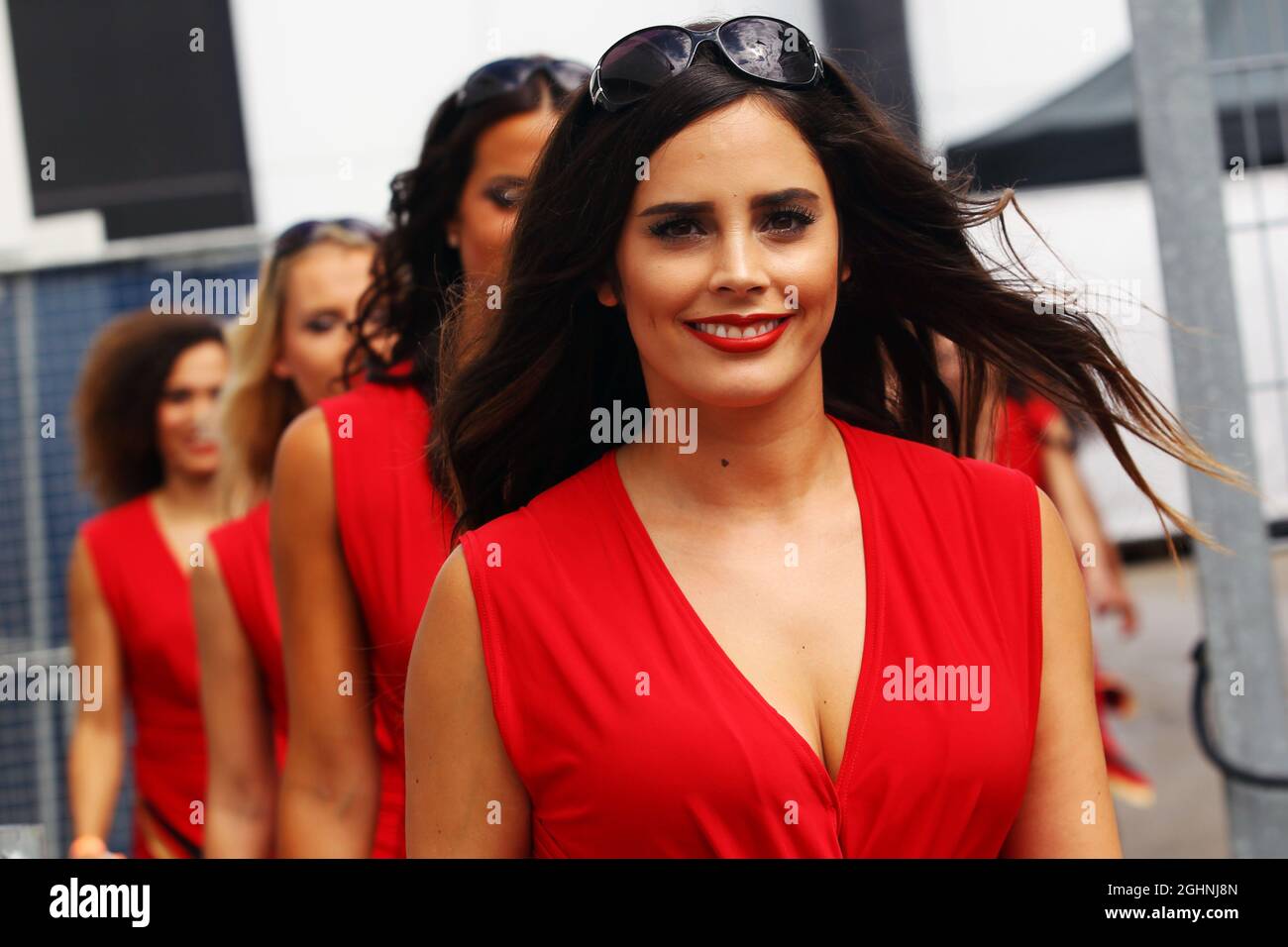 F1 grid girls hi-res stock photography and images - Alamy