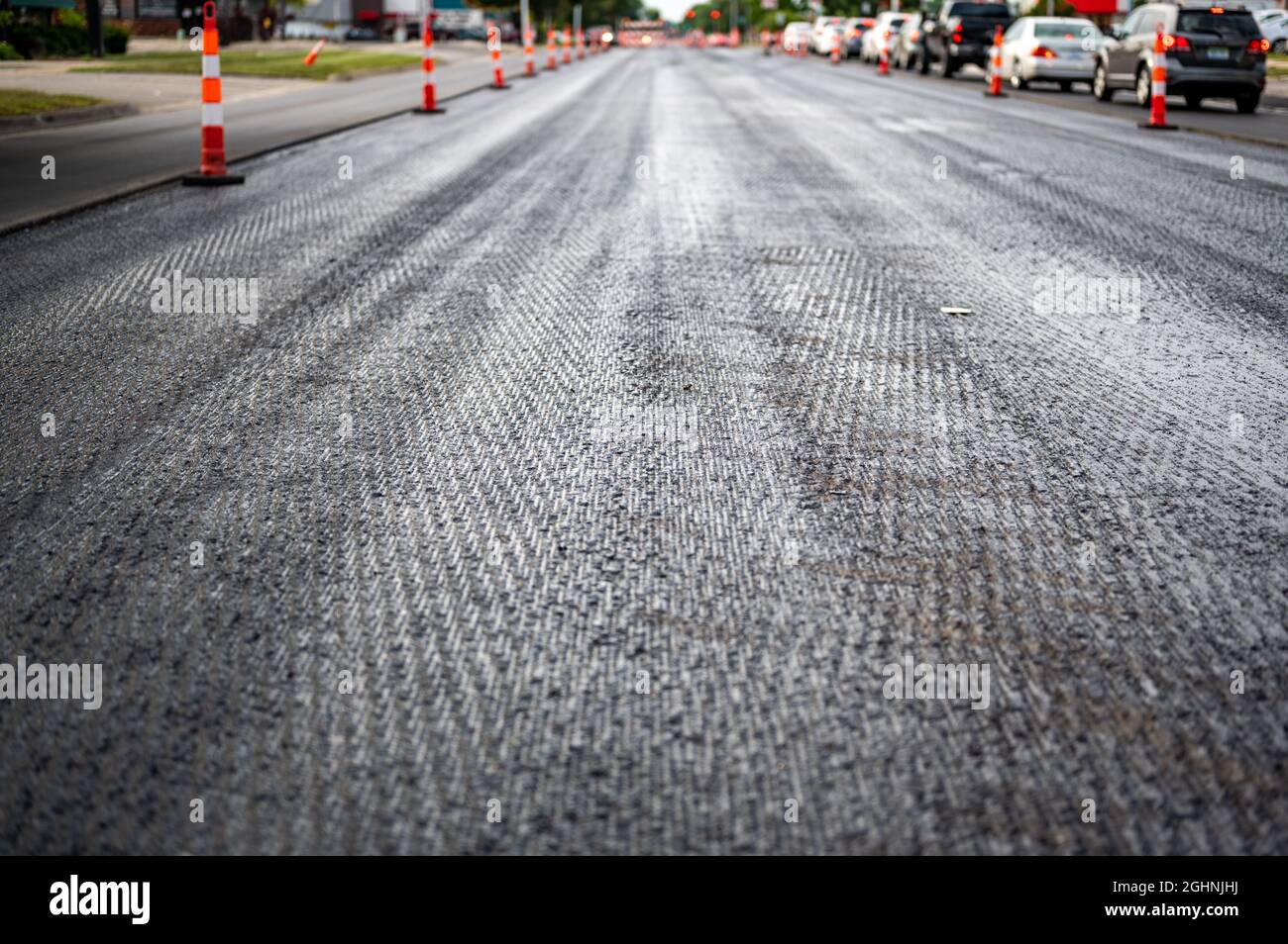 Concrete overlay pavement hi-res stock photography and images - Alamy