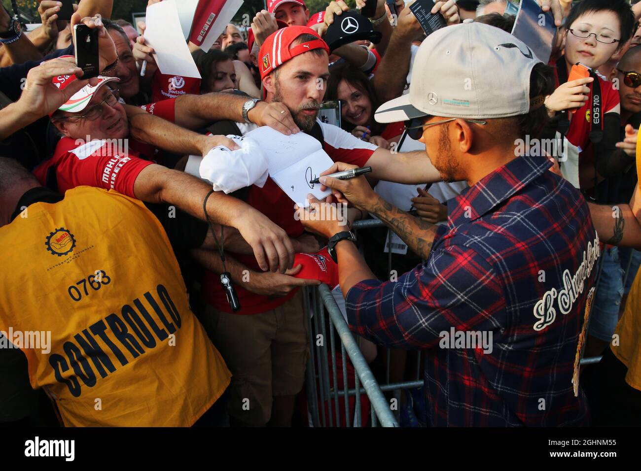 Mercedes amg f1 fans banner hi-res stock photography and images - Alamy