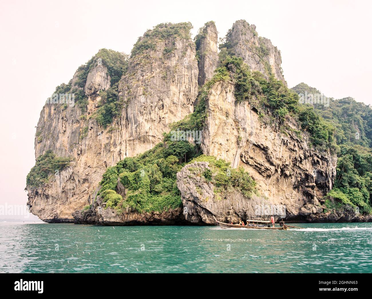 Limestone cliffs around Phi Phi island Thailand Stock Photo - Alamy
