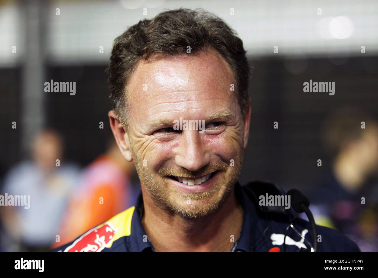 Christian Horner (GBR) Red Bull Racing Team Principal on the grid. 18. ...