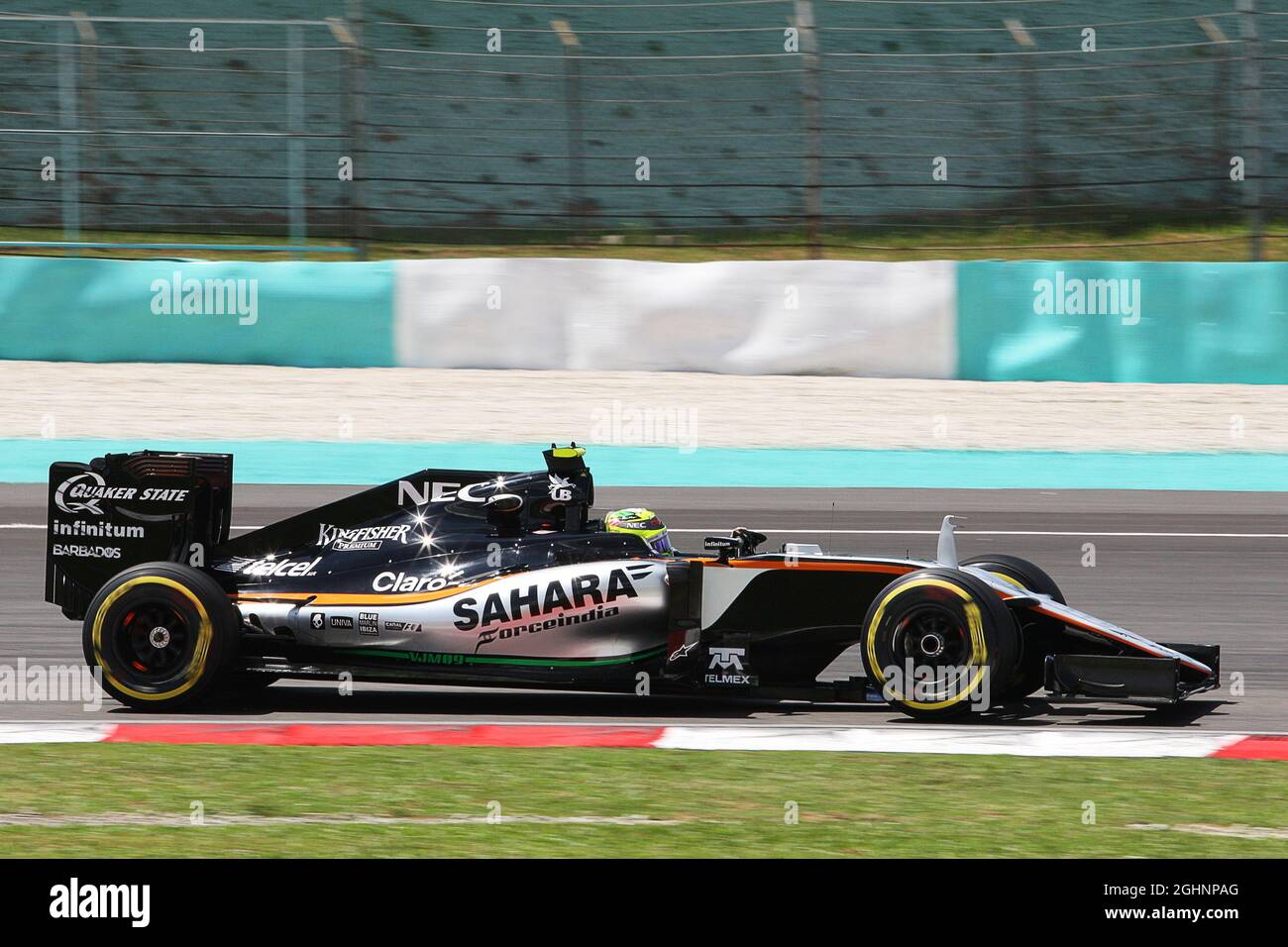 Sahara force india f1 vjm09 sergio perez hi-res stock photography and ...