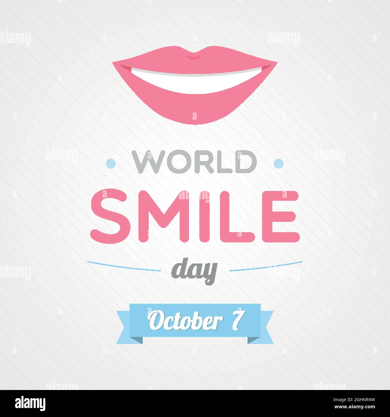 World Smile Day. October 7. Human mouth smiling. Vector illustration ...