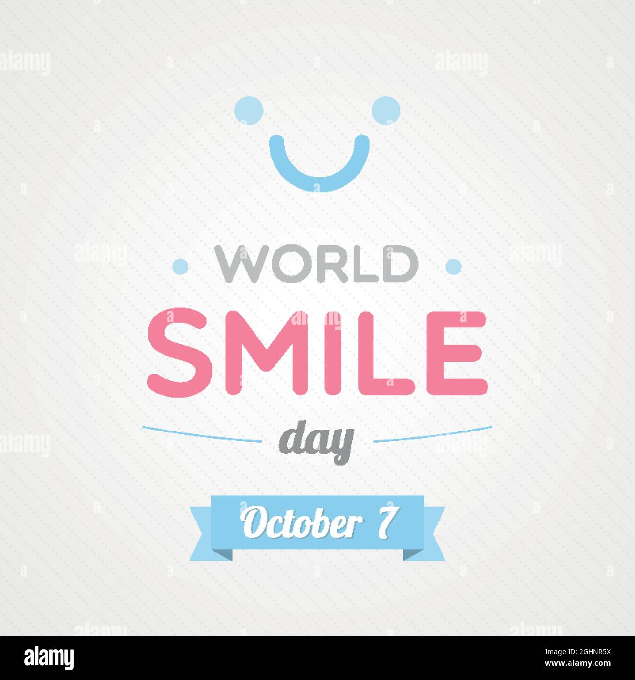World Smile Day. Smile icon. October. Vector illustration, flat design ...