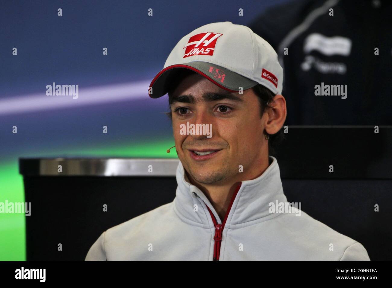Esteban Gutierrez (MEX) Haas F1 Team in the FIA Press Conference. 27.10 ...