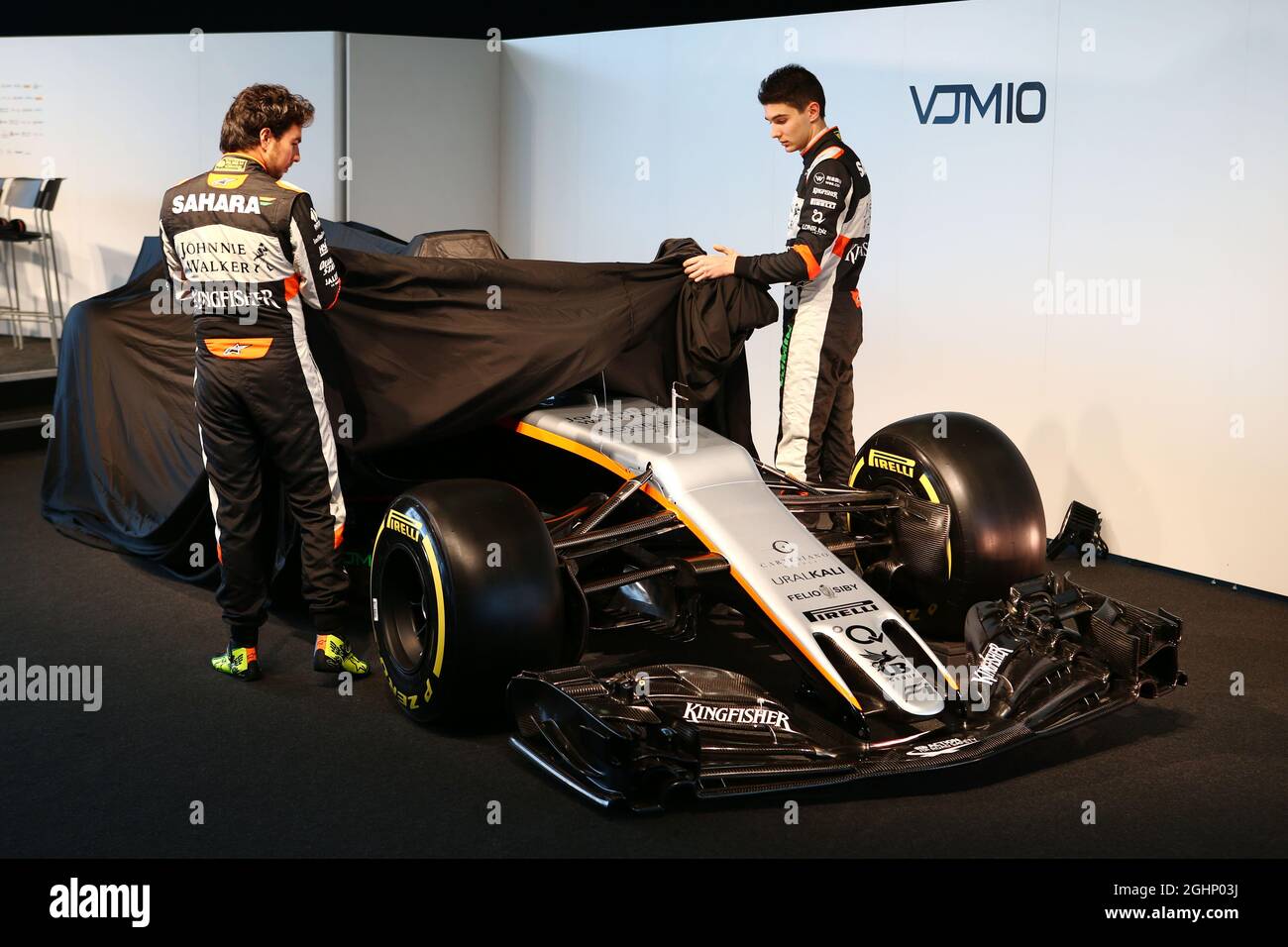 Force india f1 team unveil force india f1 vjm10 hi-res stock ...