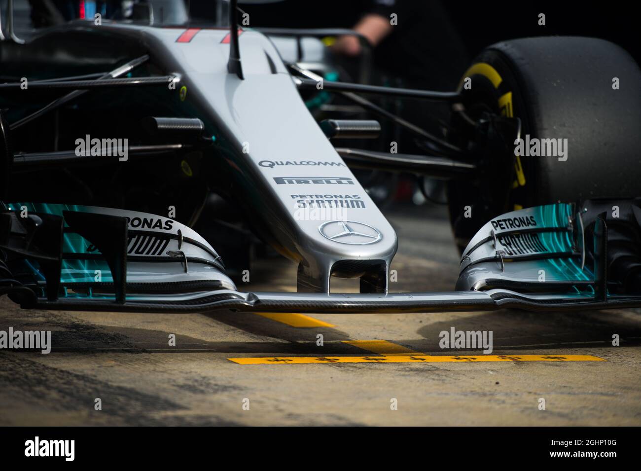 Mercedes amg f1 w08 front wing detail hi-res stock photography and ...