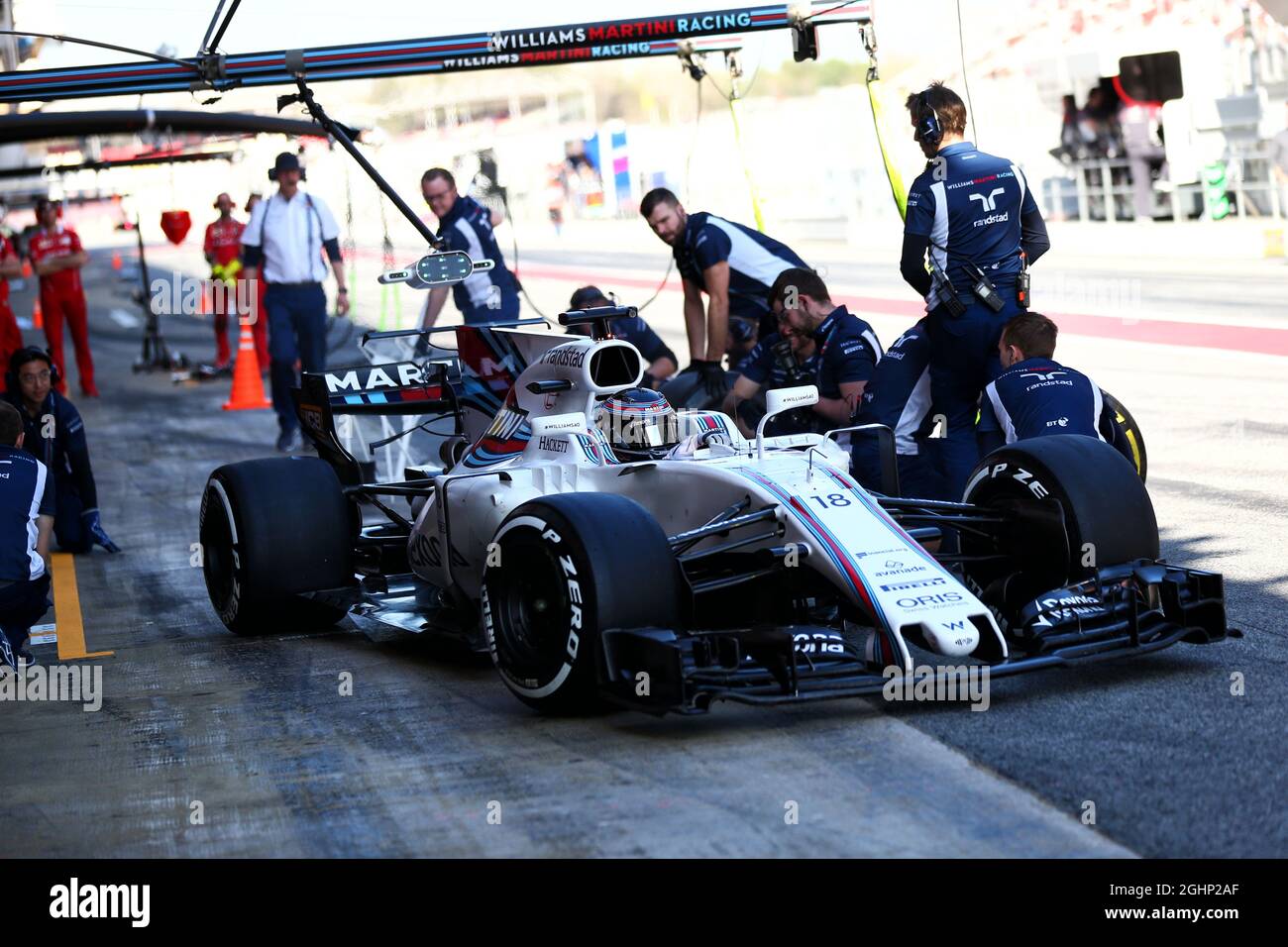 Williams practices a pit stop hi-res stock photography and images - Alamy