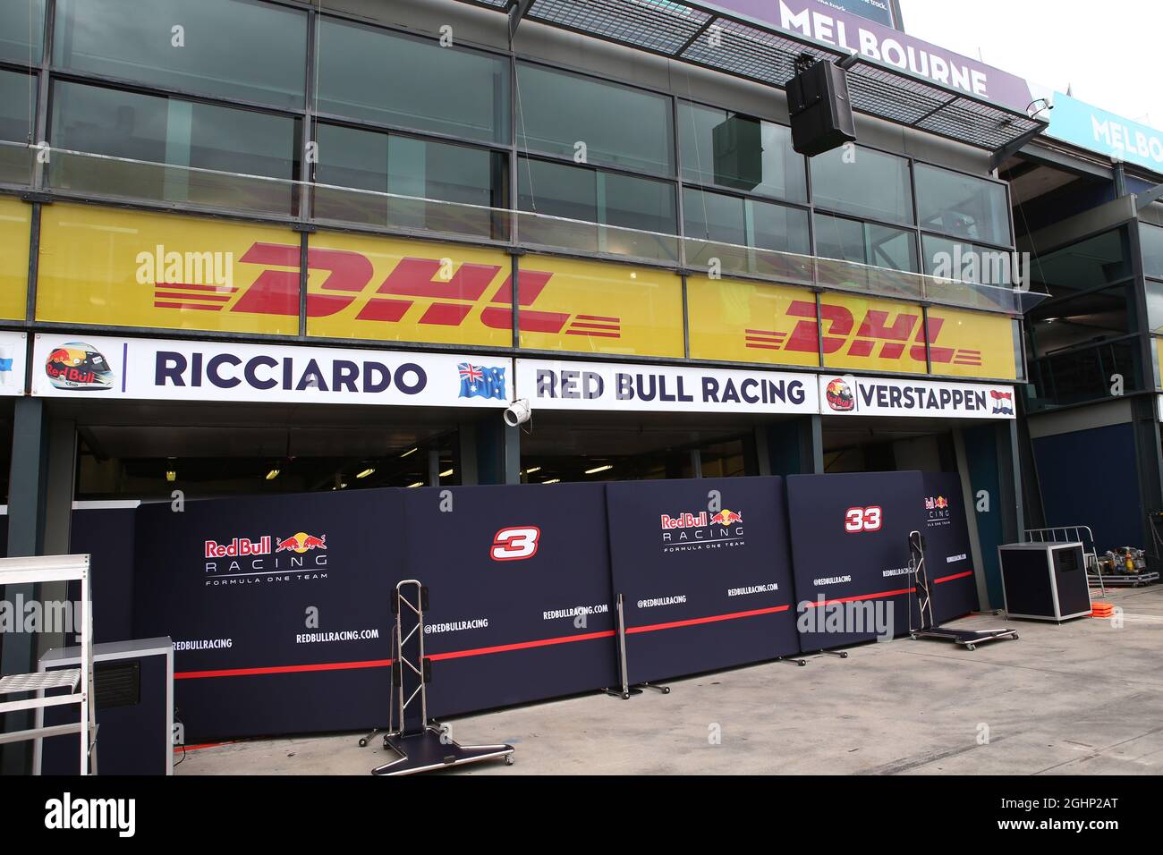 Red Bull Racing pit garage. 22.03.2017. Formula 1 World Championship ...
