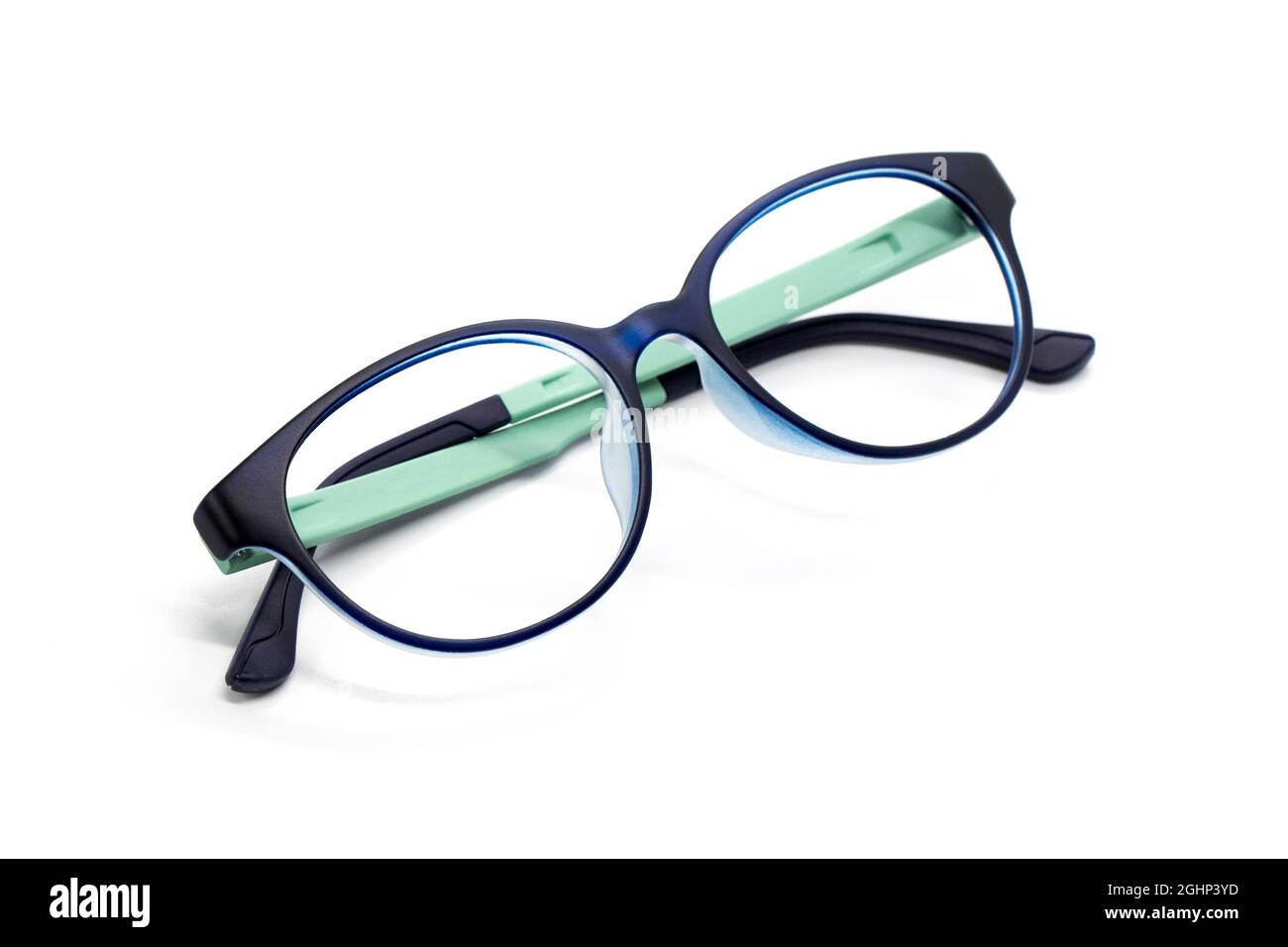 Blue spectacle frame hi-res stock photography and images - Alamy