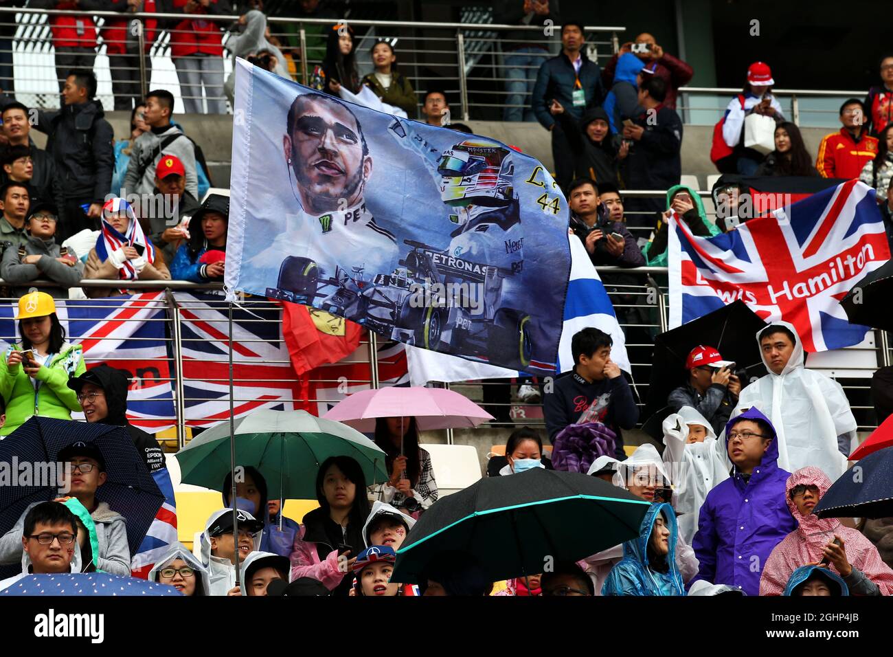 Mercedes amg f1 flags hi-res stock photography and images - Alamy