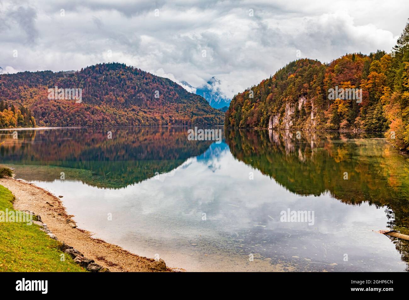 Hiking at lake alpsee hi-res stock photography and images - Alamy