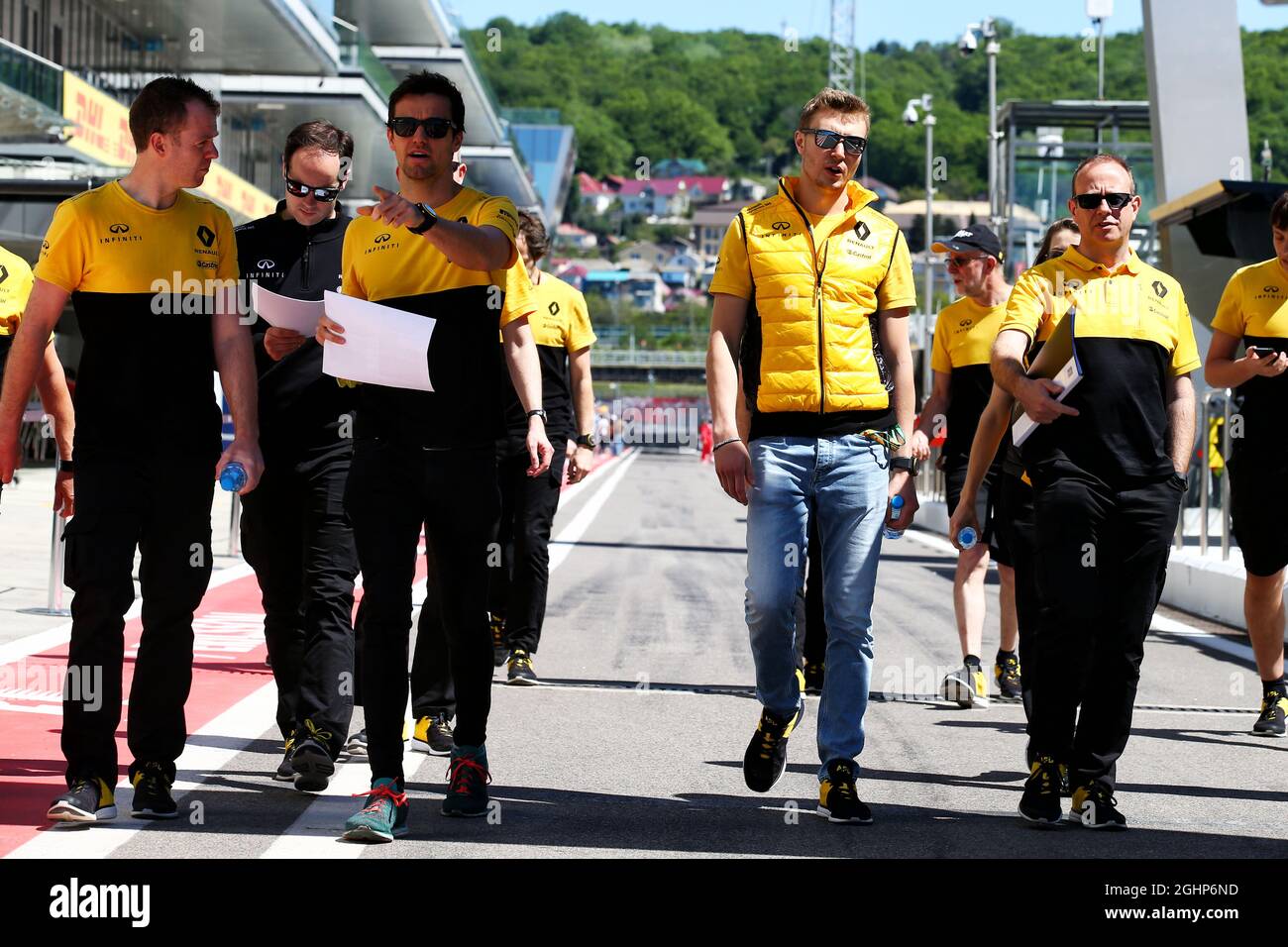 Renault f1 team walk circuit team hi-res stock photography and images ...