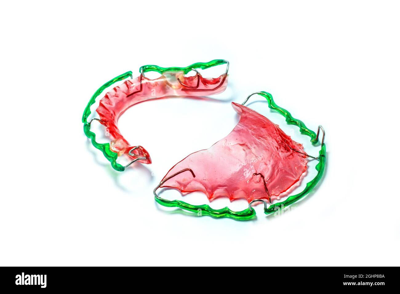 Image of Dental brace (Retainer) isolated on white background Stock ...