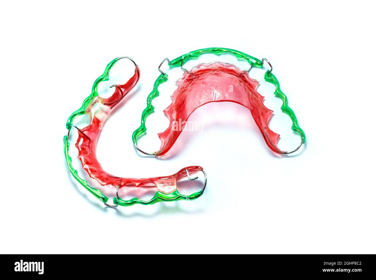 Image of Dental brace (Retainer) isolated on white background Stock ...