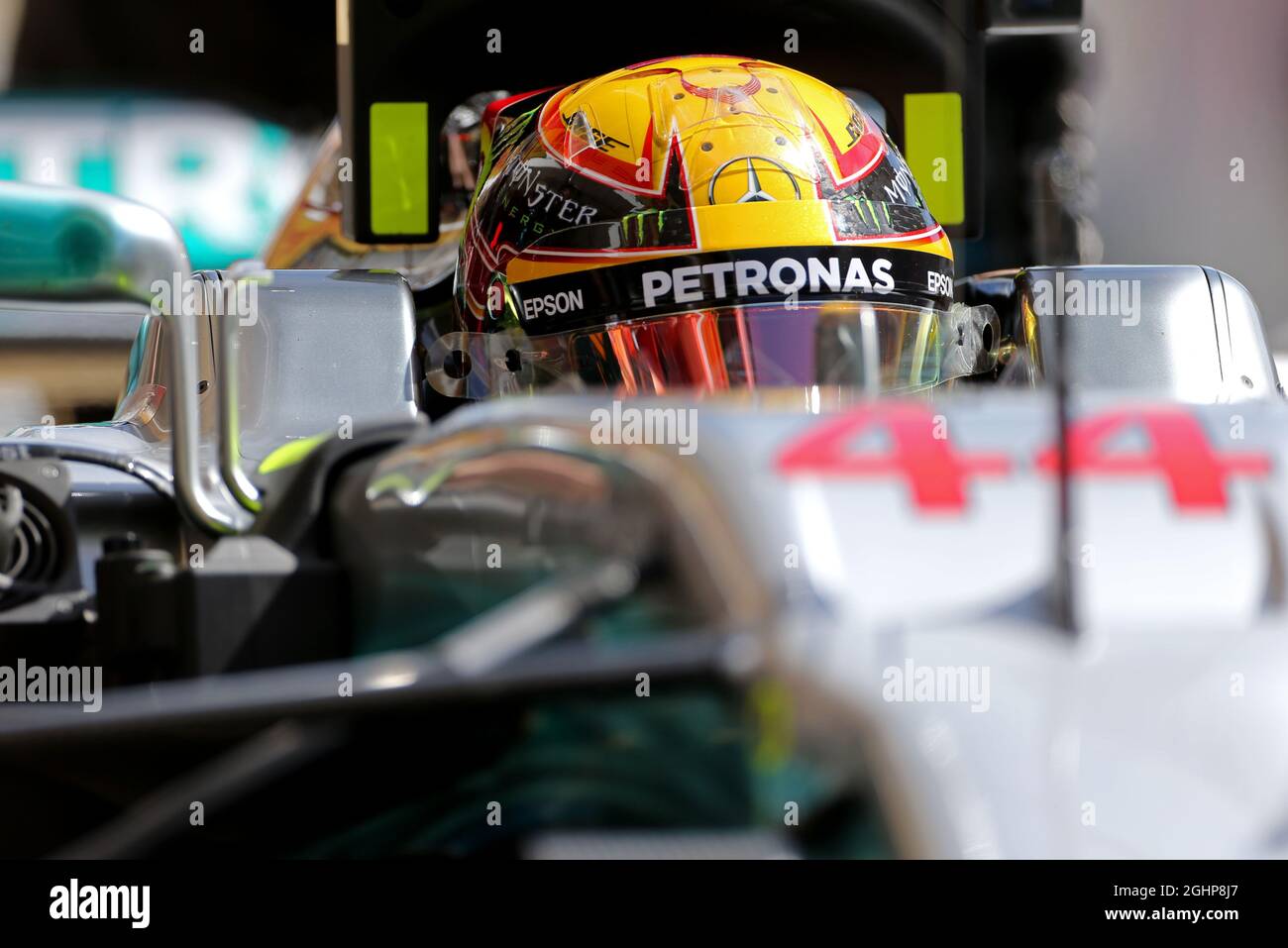 Mercedes amg f1 w08 de lewis hamilton hi-res stock photography and ...